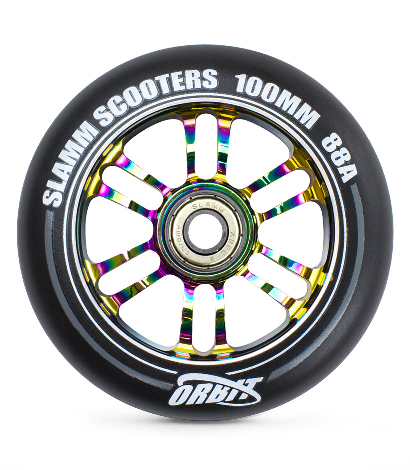 Slamm Scooters Orbit Wheels 100mm Neo Chrome| Action-Skate