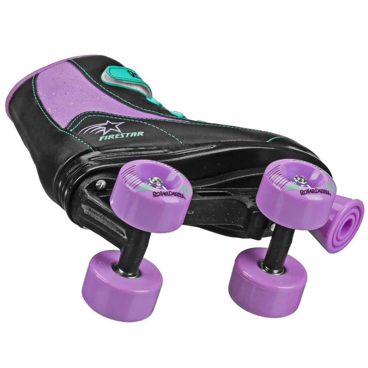 RDS Firestar Skate Girls Purple Black Mint Roller Skates| Action-Skate